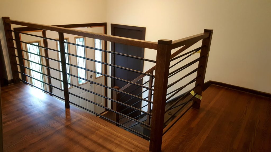 Wood And Tubing Railing - MyStairways