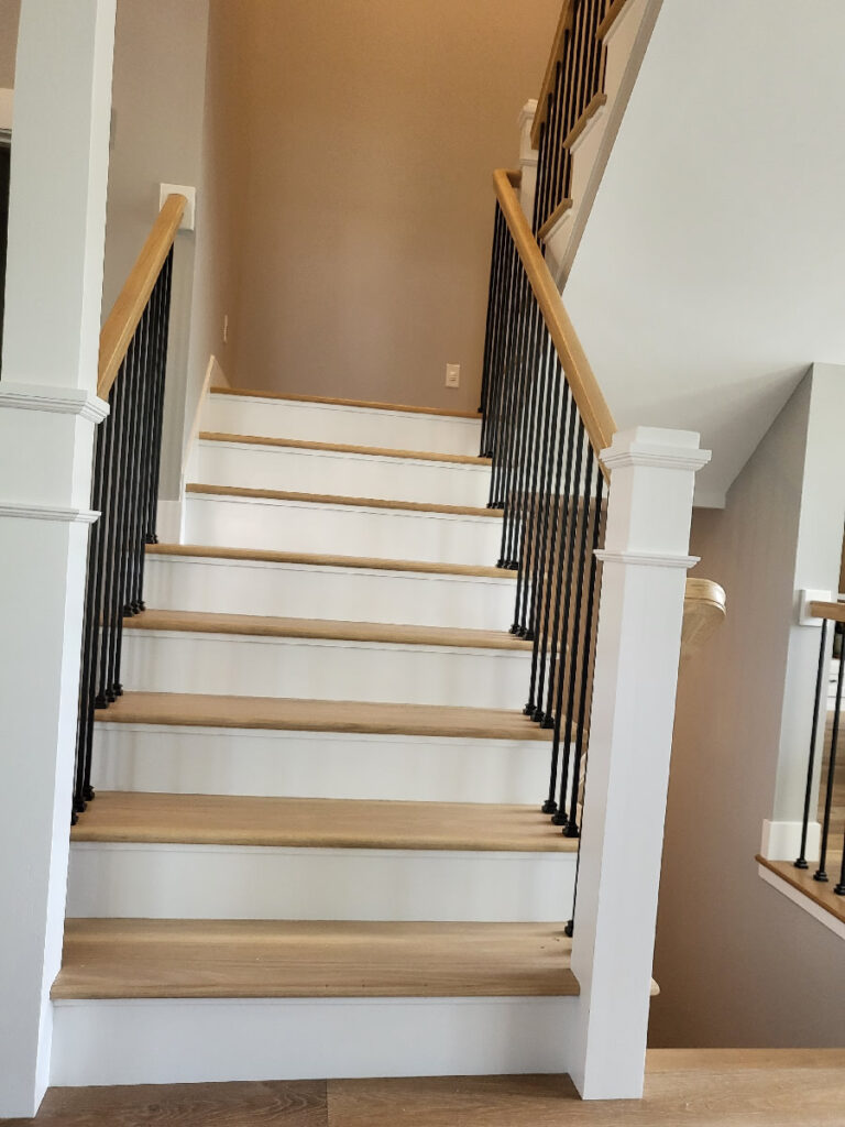 White Oak Treads and Railing - MyStairways